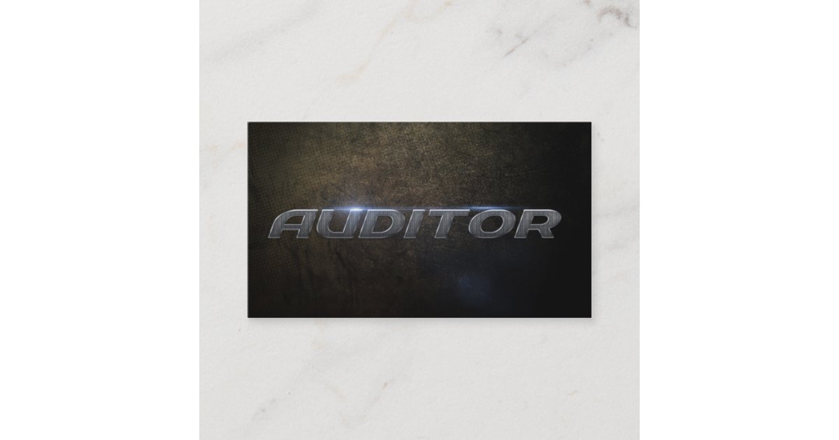 Auditor Business Card | Zazzle