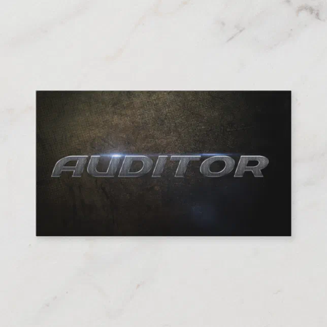 Auditor Business Card | Zazzle
