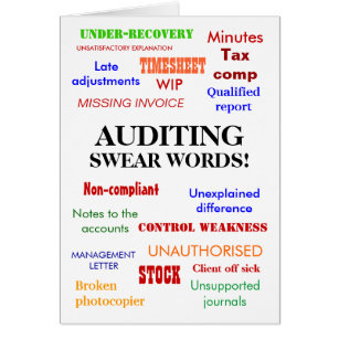 Funny Auditor Cards - Greeting & Photo Cards | Zazzle