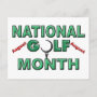 August - National Golf Month Postcard | Zazzle