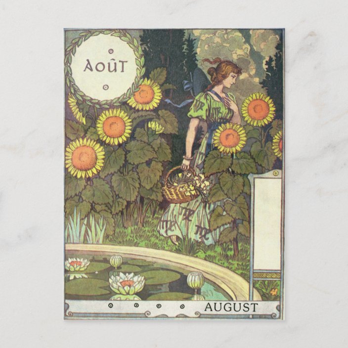 August Postcard | Zazzle.com