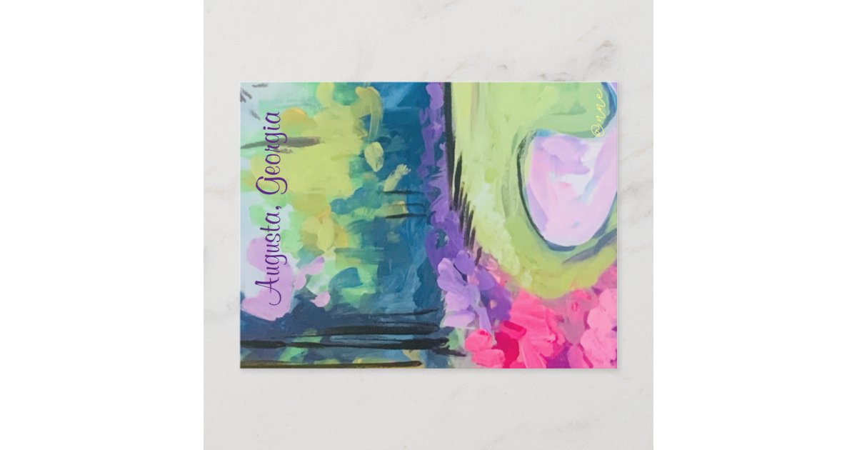 Augusta 2024 Watercolor Postcard | Zazzle
