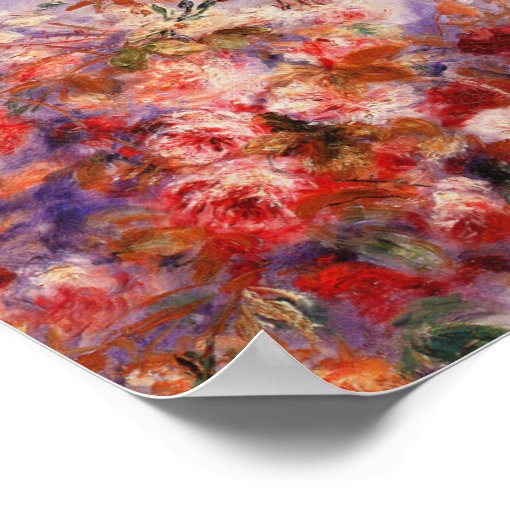 Auguste Renoir - Roses By The Window Poster | Zazzle