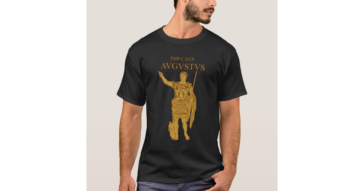 Augustus Statue Gold T-Shirt | Zazzle