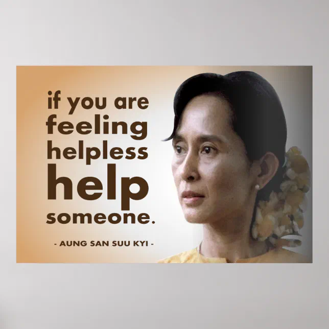 Aung san suu kyi poster | Zazzle