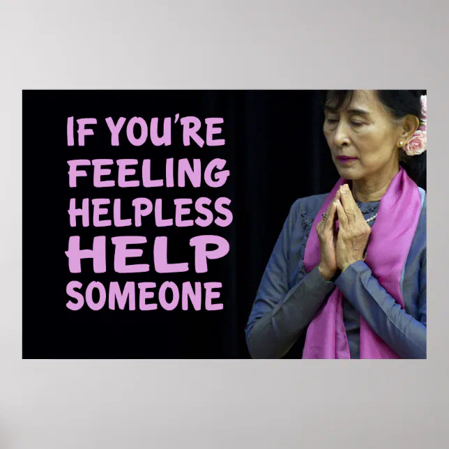 Aung San Suu Kyi Poster | Zazzle