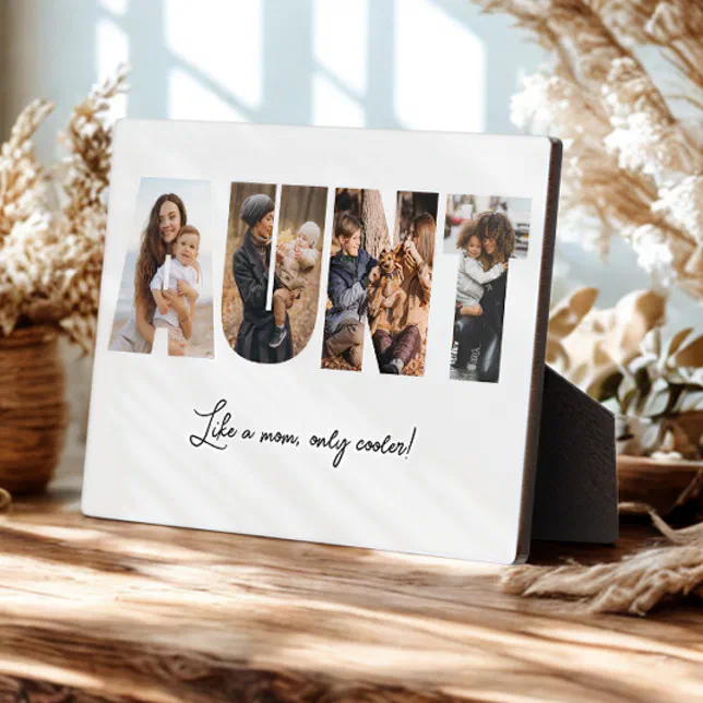 Aunt Photo Collage Plaque | Zazzle