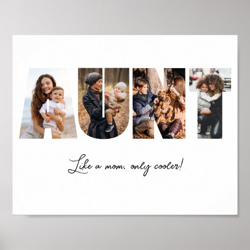 Aunt Photo Collage Poster | Zazzle
