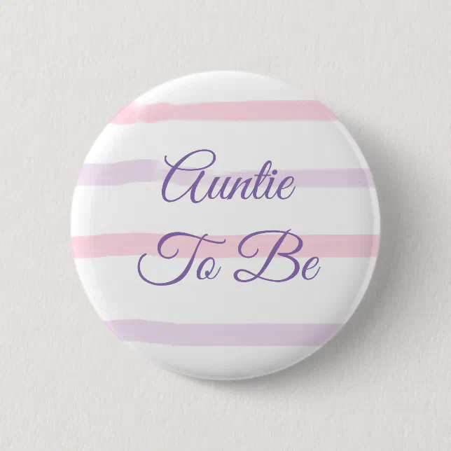 Aunt to be Baby Shower button | Zazzle