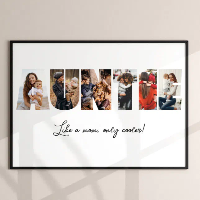 Auntie Photo Collage Poster | Zazzle