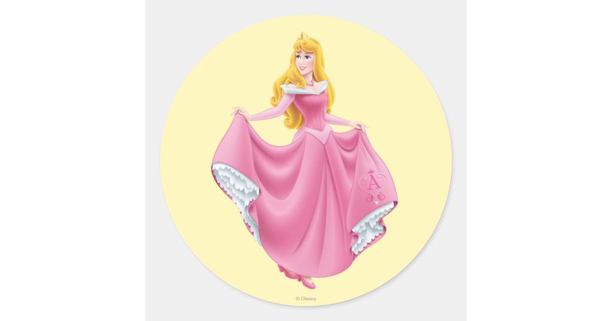 Aurora 1 classic round sticker | Zazzle