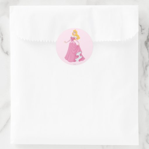 Aurora 3 classic round sticker | Zazzle