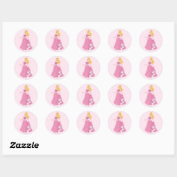 Aurora 3 classic round sticker | Zazzle