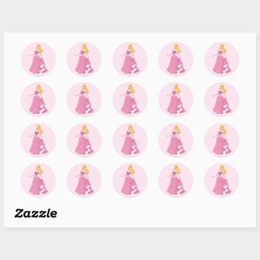 Aurora 3 classic round sticker | Zazzle