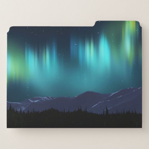 Aurora Borealis - Canada File Folder | Zazzle