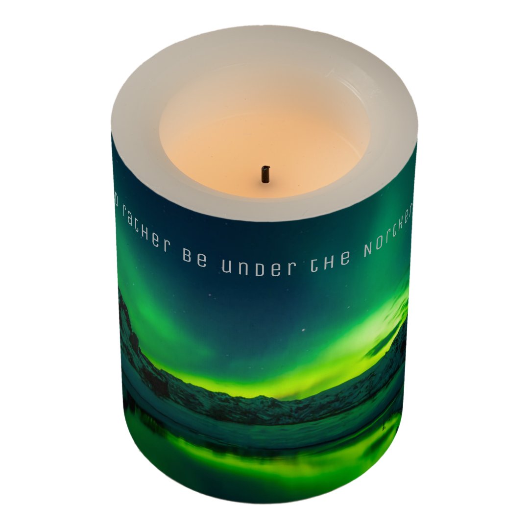 Aurora Borealis Gift Northern Lights MAGIC Candle | Zazzle