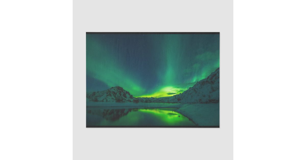 Aurora Borealis Northern Lights Decoupage Tissue Paper | Zazzle