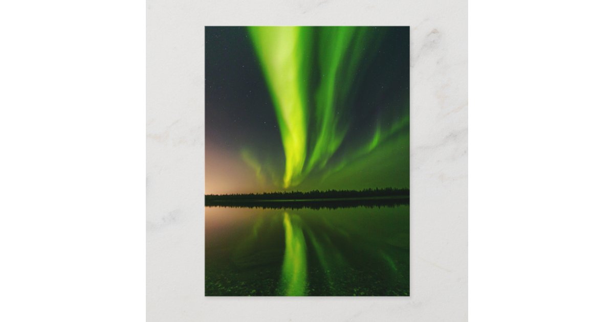 Aurora Borealis Northern lights Iceland Postcard | Zazzle