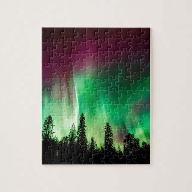 Aurora borealis northern lights jigsaw puzzle | Zazzle