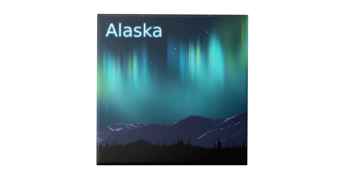 Aurora Borealis Tile | Zazzle