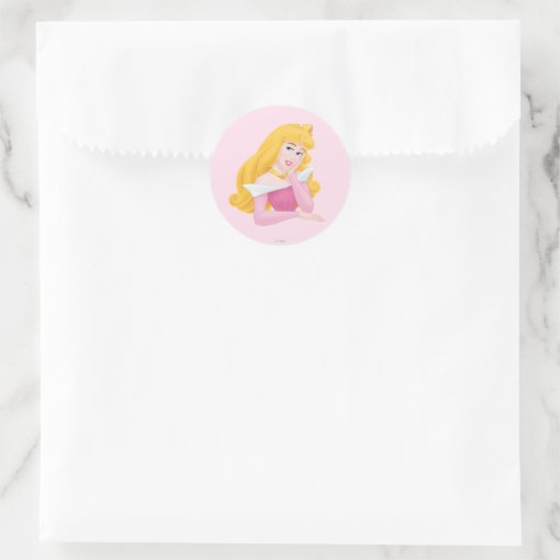Aurora Headshot Classic Round Sticker | Zazzle