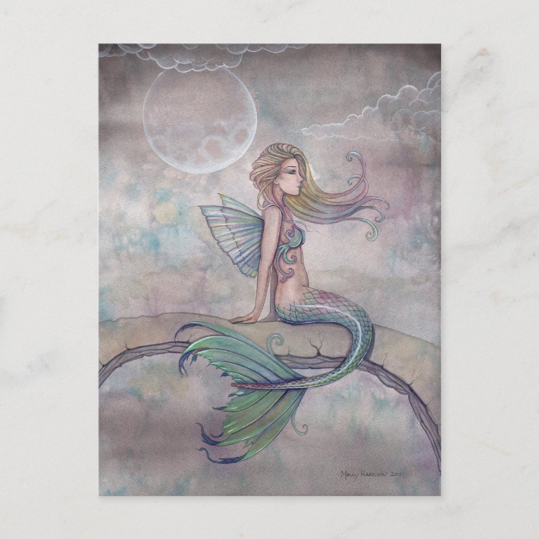 Aurora Mermaid Postcard | Zazzle