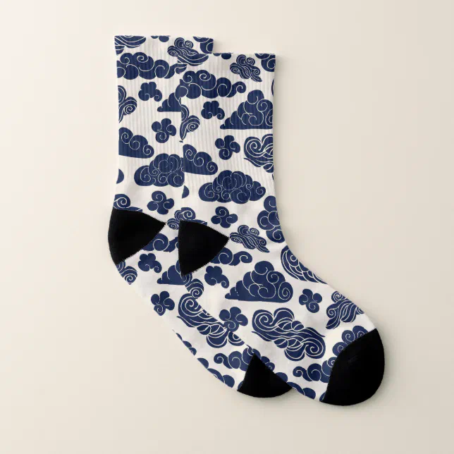 Auspicious Clouds Traditional Chinese Pattern Sock Socks | Zazzle
