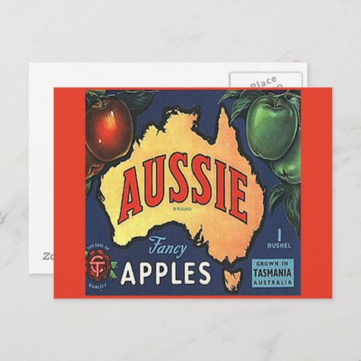 Aussie Apples Postcard | Zazzle