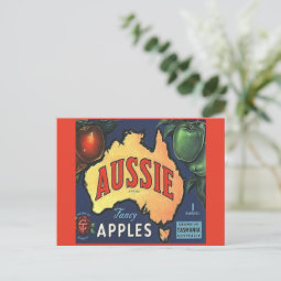 Aussie Apples Postcard | Zazzle