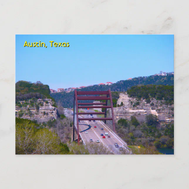 Austin 360 Bridge Postcard | Zazzle