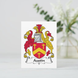 Austin Family Crest Postcard | Zazzle