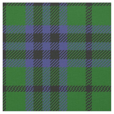 Burns Scottish Clan Tartan Fabric | Zazzle