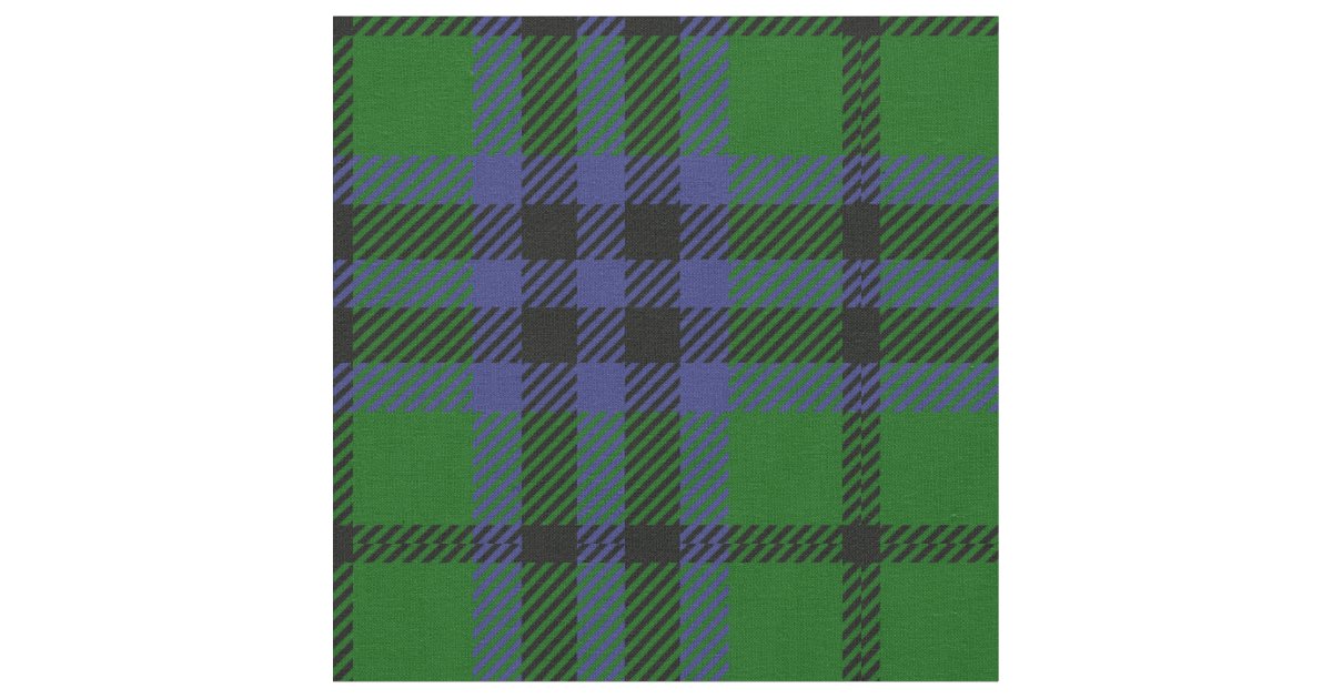 Austin Scottish Clan Tartan Fabric | Zazzle