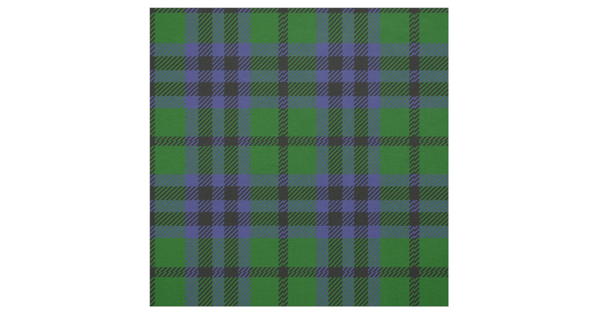Austin Scottish Clan Tartan Fabric | Zazzle