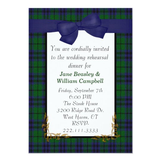 Austin Tartan Plaid Invitation | Zazzle.com