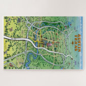 Austin Texas Fun Map Jigsaw Puzzle | Zazzle