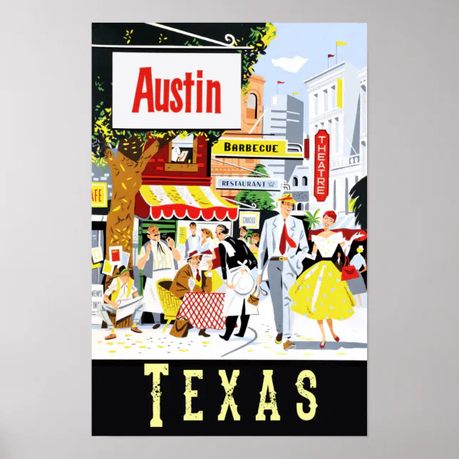 Austin, Texas Poster | Zazzle