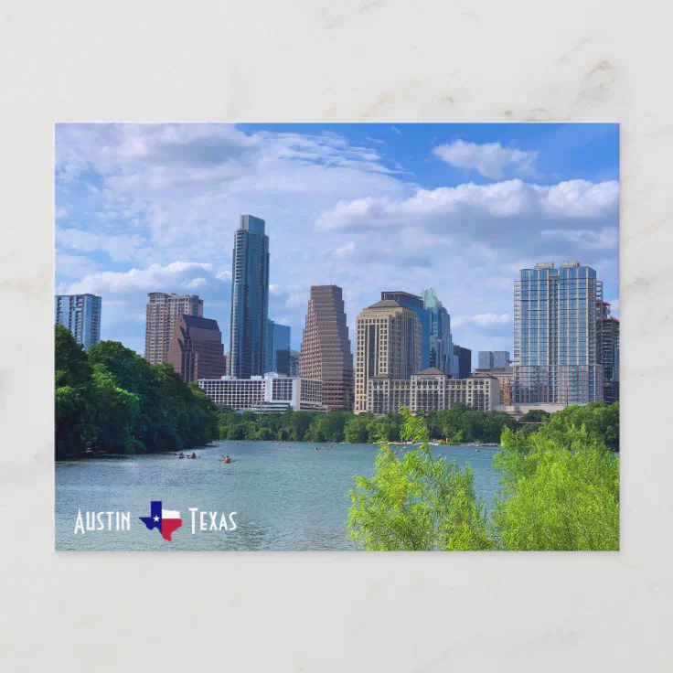 Austin Texas Skyline Postcard | Zazzle