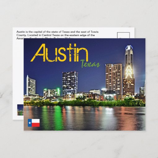 Austin, Texas, U.S.A. Postcard | Zazzle