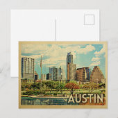 Austin Texas Vintage Travel Postcard | Zazzle