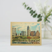 Austin Texas Vintage Travel Postcard | Zazzle
