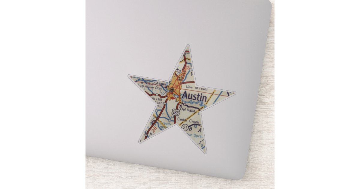 Austin TX Star Sticker | Zazzle