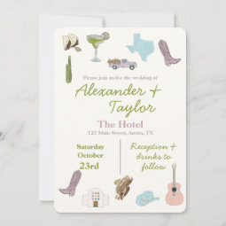 Austin, TX Wedding Invitations | Zazzle