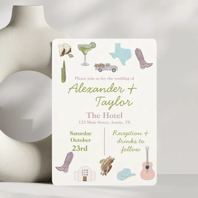 Austin, TX Wedding Invitations | Zazzle