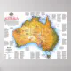 " Australia: 1988 Travel and History map ... Poster | Zazzle