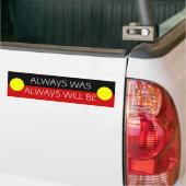 australia aboriginal flag bumper sticker | Zazzle