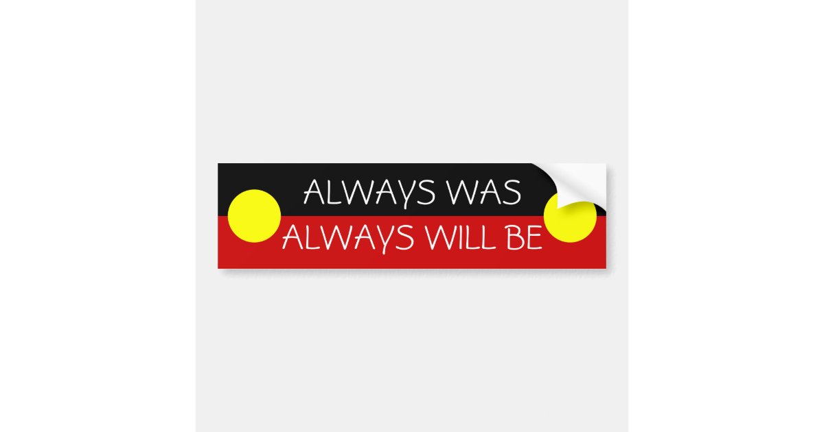 australia aboriginal flag bumper sticker | Zazzle