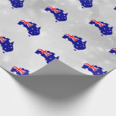 Australia Australian Flag Map Wrapping Paper | Zazzle