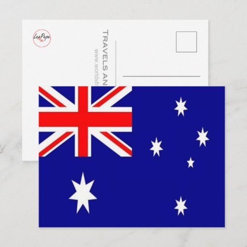 Australia - Australian Flag - Postcard | Zazzle