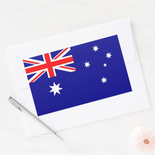 Australia/Australian Flag Rectangular Sticker | Zazzle